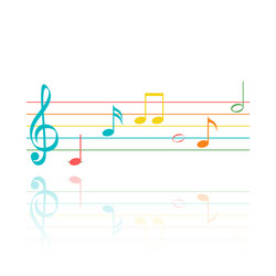 Set of music notes Royalty Free Vector Image - VectorStock