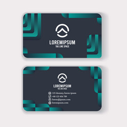 Business card template and name design Royalty Free Vector