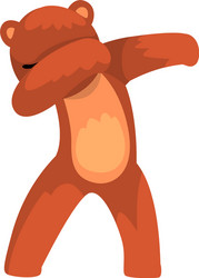 Various animals standing in dub dancing pose Vector Image