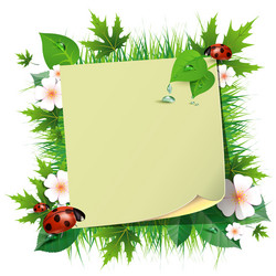 Spring frame Royalty Free Vector Image - VectorStock