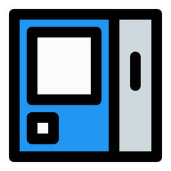 Automated device dispensing snacks and drinks Vector Image