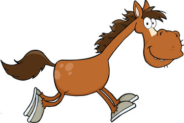 Cartoon horse Royalty Free Vector Image - VectorStock