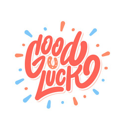 Goodbye and good luck farewell card Royalty Free Vector