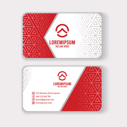 Business card template and name design Royalty Free Vector