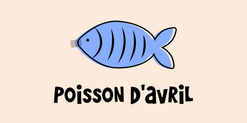 French april fools day poisson davril design Vector Image