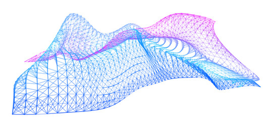 Network lines net wave information flow Royalty Free Vector