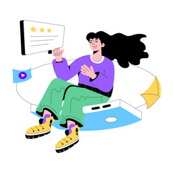 Food feedback Royalty Free Vector Image - VectorStock