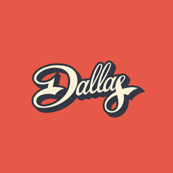 Dallas Lettering Word Vector Images (39)