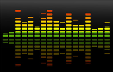 Music equalizer dynamic volume Royalty Free Vector Image