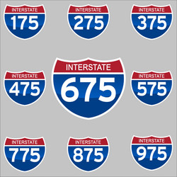 Interstate Signs Vector Images (over 1,600)