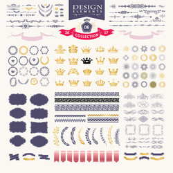 Premium design elements great for retro vintage Vector Image