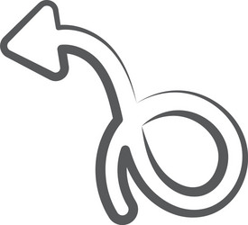 Curly arrow Royalty Free Vector Image - VectorStock