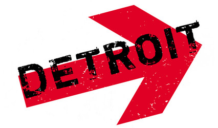Detroit rubber stamp Royalty Free Vector Image