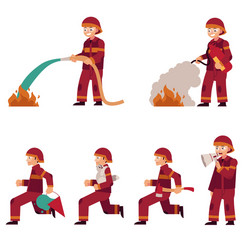Firefighter fireman rescue stick figure pictograph