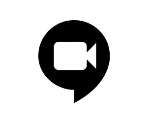 Google meet symbol logo design Royalty Free Vector Image