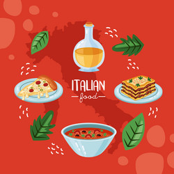 Appetizers lettering with food Royalty Free Vector Image
