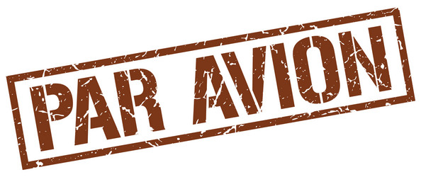 Par avion stamp Royalty Free Vector Image - VectorStock