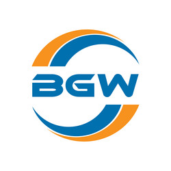 Bfg letter logo design on a white background Vector Image