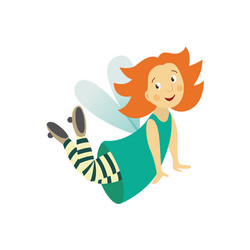 Flying pixy fairy Royalty Free Vector Image - VectorStock