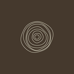 Wood log logo design Royalty Free Vector Image