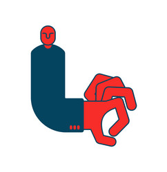 Flick fingers isolated hand snapped Royalty Free Vector