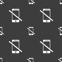 Do not call smartphone signs icon support symbol Vector Image