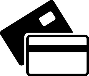 Credit card pointer flat icon Royalty Free Vector Image