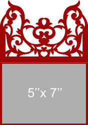 Laser cut template initial monogram letters Vector Image