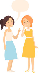 Two friends Royalty Free Vector Image - VectorStock