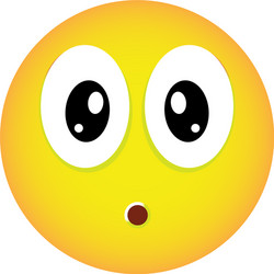 Emoticon face emoji icon Royalty Free Vector Image