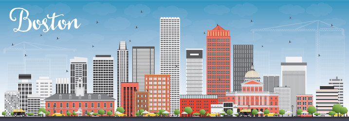 Boston Skyline Vector Images (over 380)