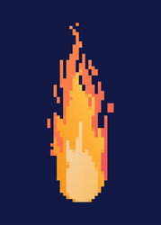 Fire Pixel Art Vector Images (over 870)