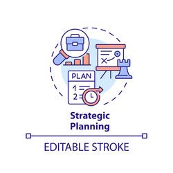 Long-term vision concept icon Royalty Free Vector Image