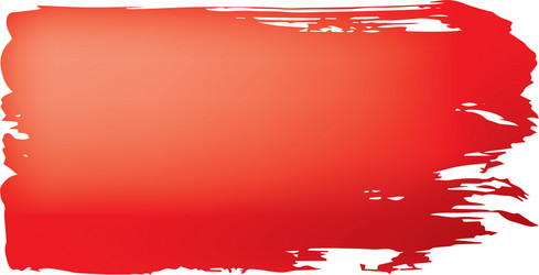 Red paint ink brush stroke line Royalty Free Vector Image