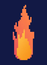 Symbol Fire Pixel Vector Images (over 1,500)