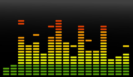 Music equalizer dynamic volume Royalty Free Vector Image