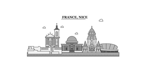 Nice skyline france Vector Images & Graphics for Commercial Use ...