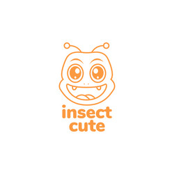 Cute bee emotion mascot cartoon happy character Vector Image