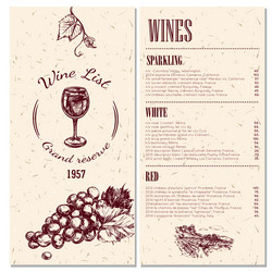 Wine card Royalty Free Vector Image - VectorStock