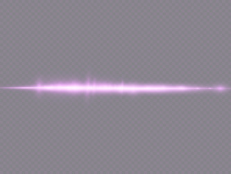 Horizontal violet light rays flash purple line Vector Image