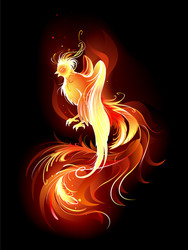 Fiery wings Royalty Free Vector Image - VectorStock