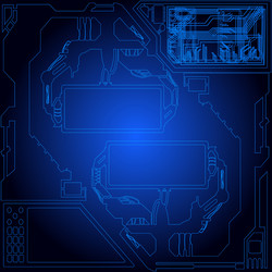 Technology futuristic frame virtual panel Vector Image