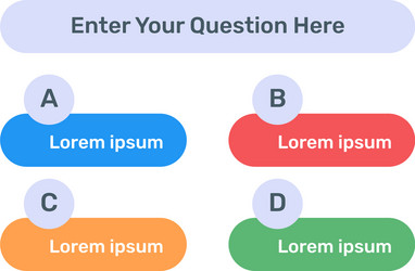 Quiz template Royalty Free Vector Image - VectorStock