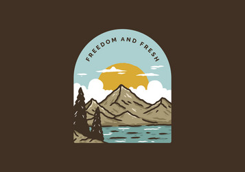 Mountain Lake Line Drawing Vector Images (over 1,100)