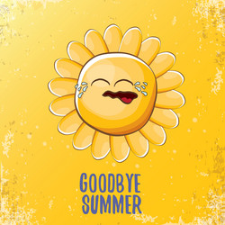 Goodbye summer creative concept Royalty Free Vector Image