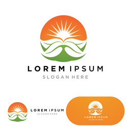 Solaria logo design symbol icon Royalty Free Vector Image