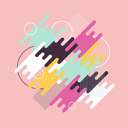 Abstract geometric motion shapes Royalty Free Vector Image