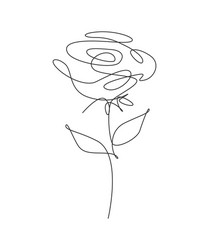 Single continuous line drawing luxury Royalty Free Vector