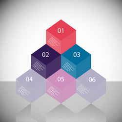 Modern strips infographics different options Vector Image