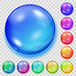 Cartoon energy spheres magic fantasy orb asset Vector Image